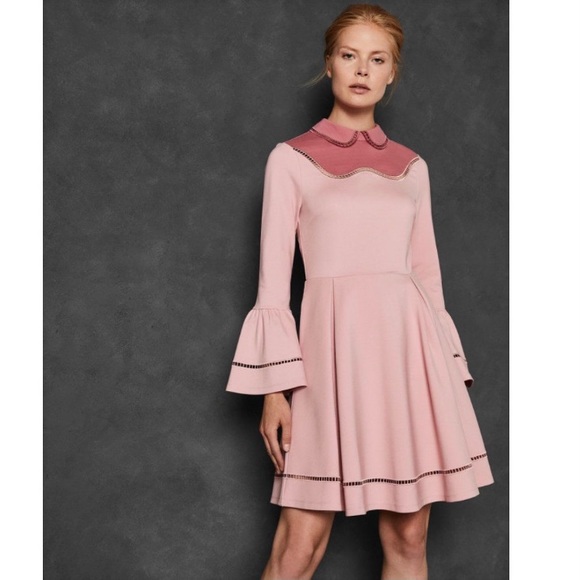 Ted Baker London | Dresses | Ted Baker Pippiy Ladder Lace Skater Dress ...